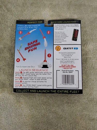 Quest Flying Model Rocket Kit Micro(MX) NASA Blackbird & Tomahawk ...