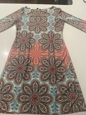 London Style Collection Multi Color Patterned Sheath Dress Size 8 | eBay