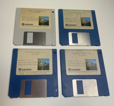 King’s Quest IV MS-DOS Floppy’s 1-4 Sierra | eBay