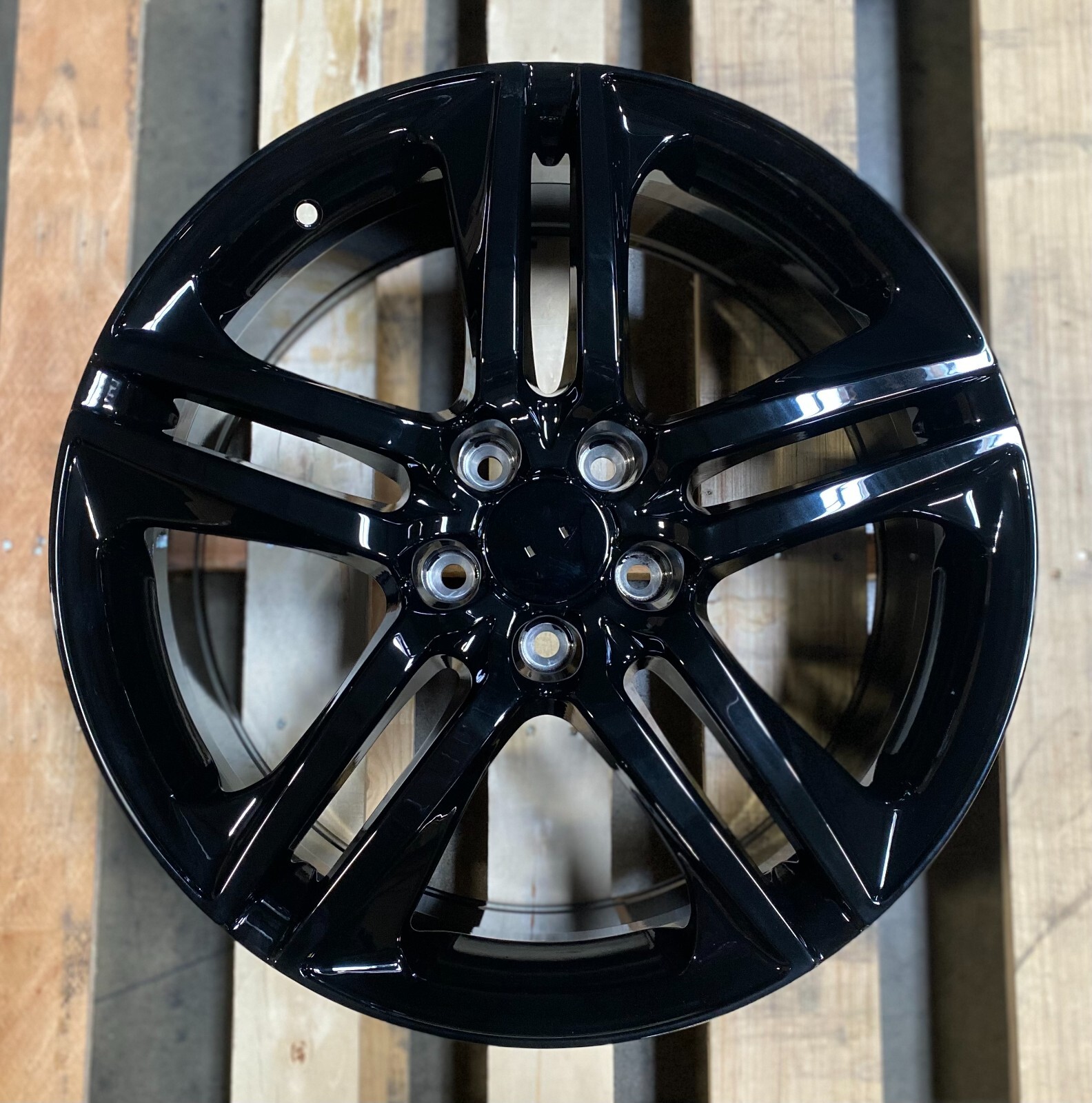 20x8.5 5x114.3 +35 Gloss Black Wheels rim Fits Honda Civic Si Accord ...