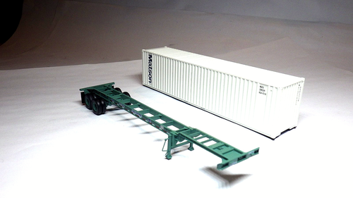 MATSON 40' Dry Container on chassis - Athearn - HO Scale | eBay