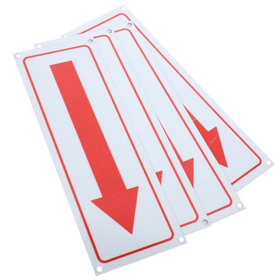 4pcs Arrow Indication Signs Metal Arrow Signs Directions Sign for ...