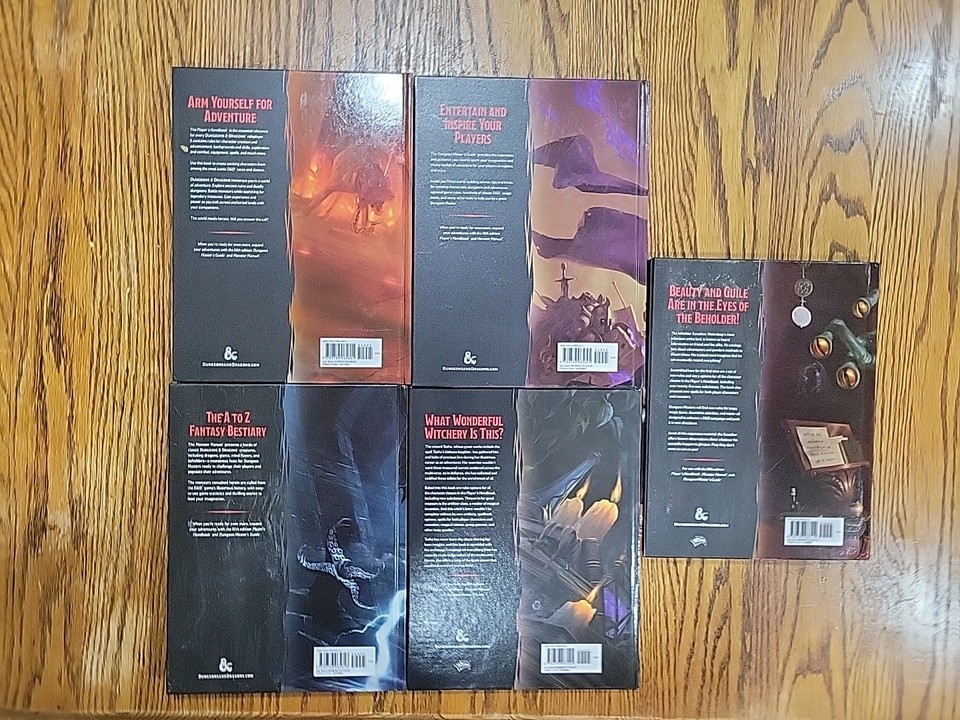 Dungeons & Dragons 5e Core Rulebook Set And Two Supplement books | eBay