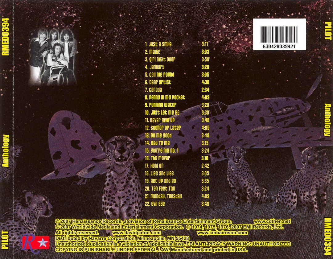 PILOT ANTHOLOGY NEW CD 630428039421| eBay