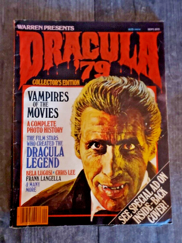 Vintage Warren Presents Dracula '79 magazine Collector's Edition Bela ...