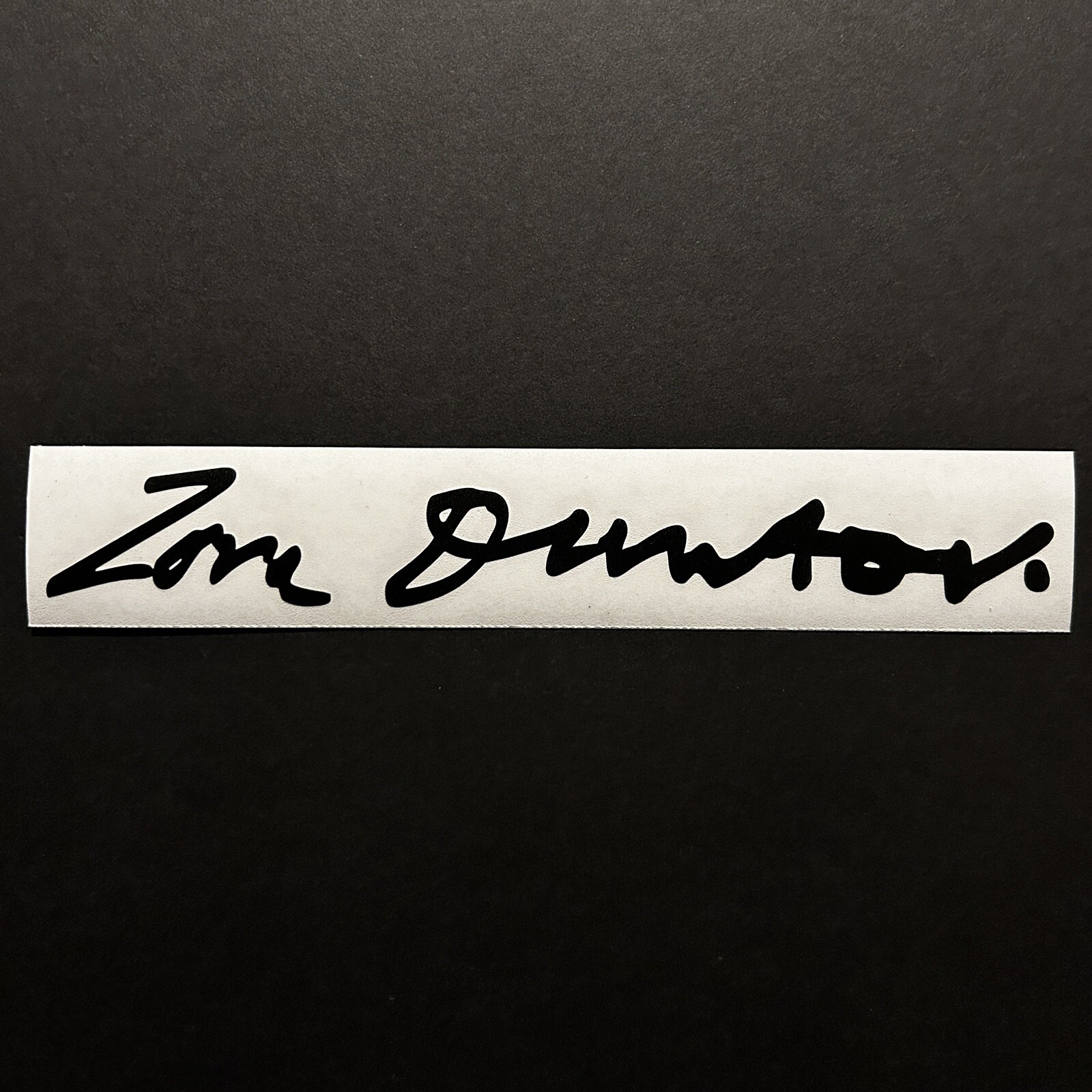 Zora Arkus Duntov Signature Decal Sticker CORVETTE C5 C6 C7 C8 Z51 Z06 ...