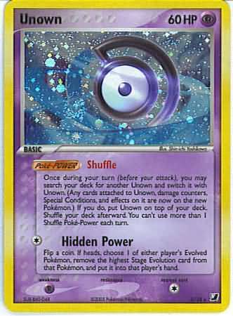 Unown D - D/28 - Holo Rare NM Unseen Forces Pokemon | eBay