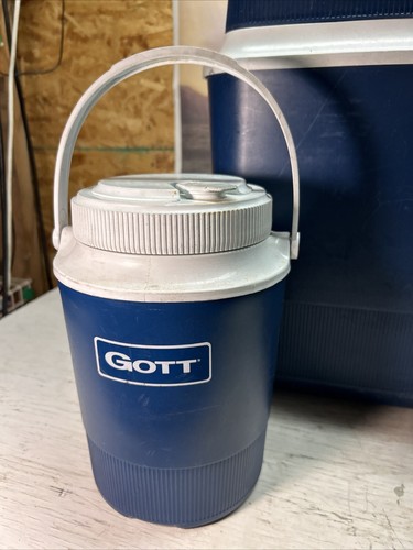 Vintage Gott 34 QT & 8 Qt Chest Coolers Model 1934 & 1908 & 1502 Blue ...