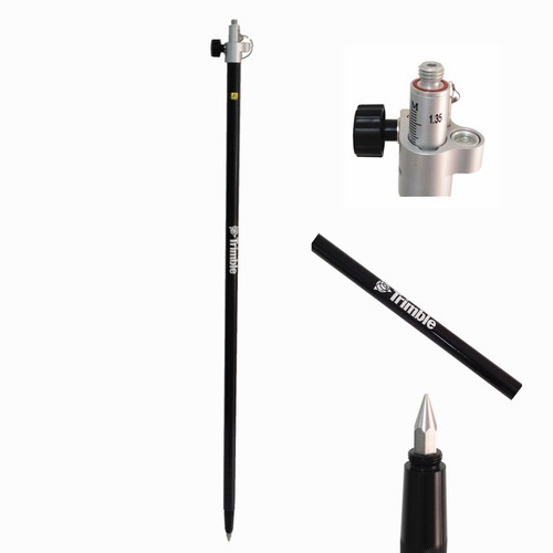 TELESCOPIC TRIMBLE GPS GNSS POLE 2.45M RTK ROD CARBON FIBRE SURVEYING ...