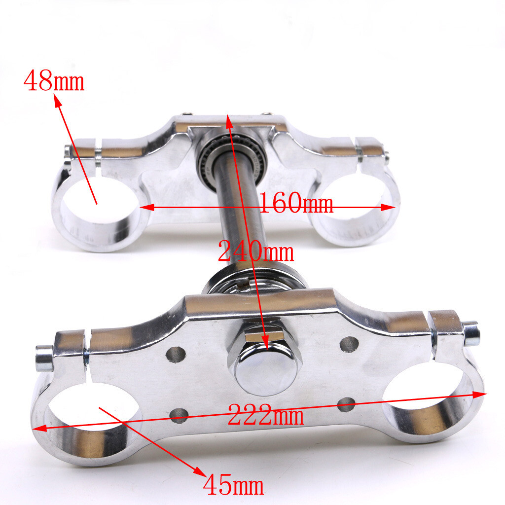 60/100-14 14'' Front Wheel Forks Triple Tree For Pit Bike XR70 KX65 CRF ...