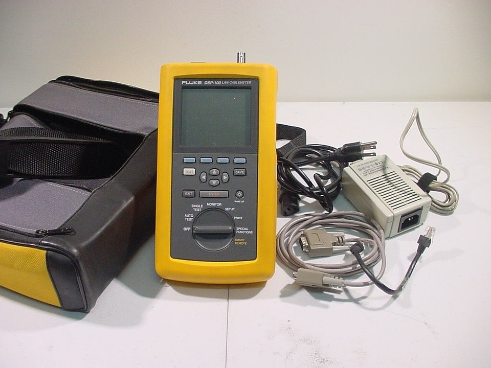 FLUKE DSP-100 LAN CABLEMETER WITH CARRYING CASE (UNTESTED AS-IS) | eBay