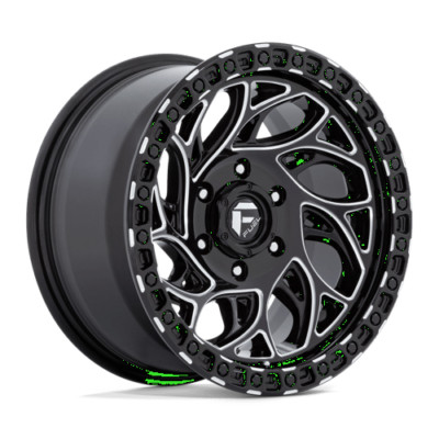 Fuel 1PC D840 RUNNER OR 17X9 6X139.7 1 106.10 GLOSS BLACK MILLED Wheel ...