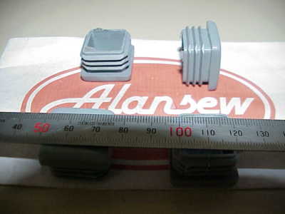 4 x Plastic Stop Ends for 1" 25mm box section(GREY SQUARE) | eBay UK