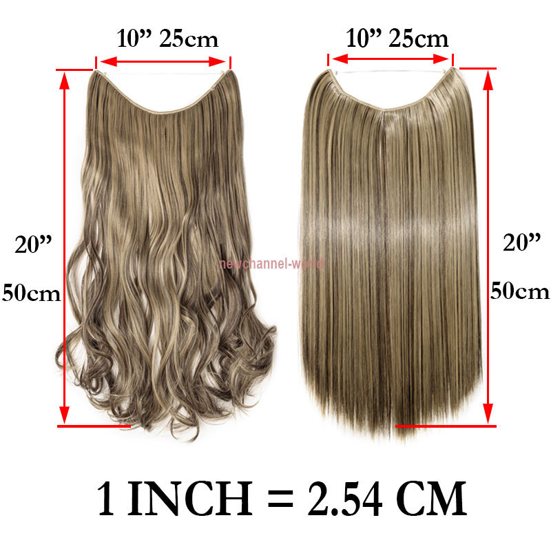 US Headband Secret Wire In Hair Extensions Invisible as human hair ...
