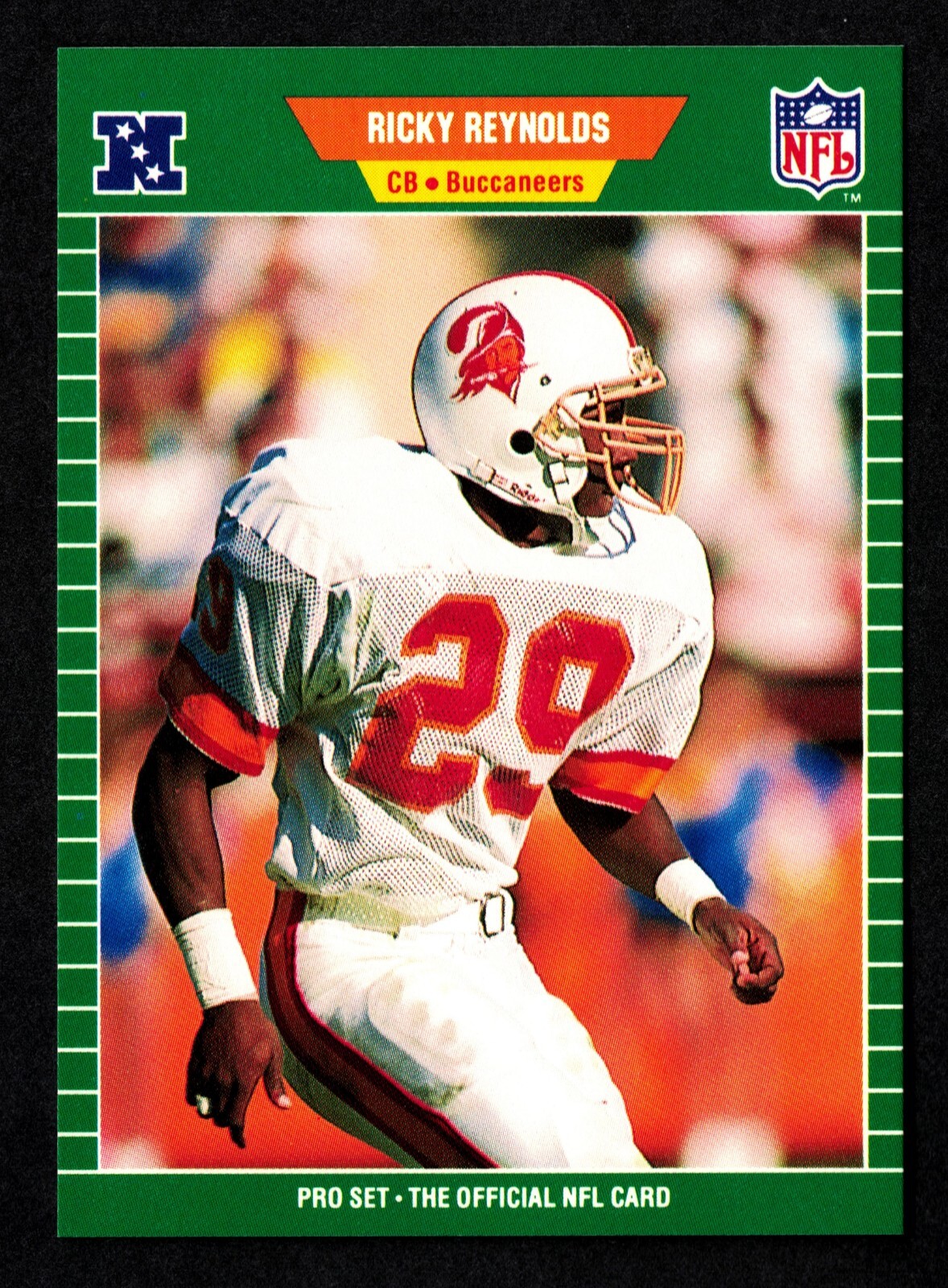 1989 PRO SET RC #416 RICKY REYNOLDS - TAMPA BAY BUCCANEERS - ROOKIE ...