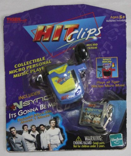 NSYNC Hit Clips It's Gonna Be Me BLUE Micro Player - 2000 TIGER Brand ...