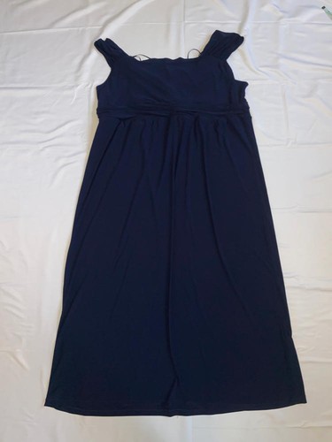 Msrp 70 Ny Collection Plus Sleeveless Empire Maxi Dress Navy Size 2x