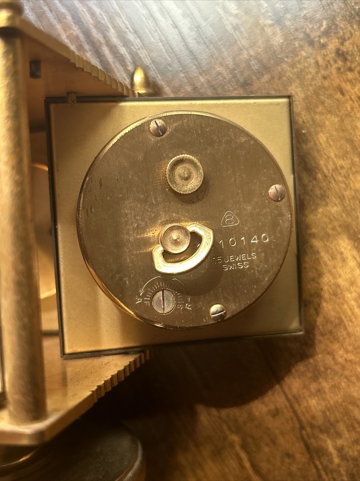 FINE IMHOF BRASS WEATHER STATION CLOCK BAROMETER HYGROMETER SWISS-SALEM ...