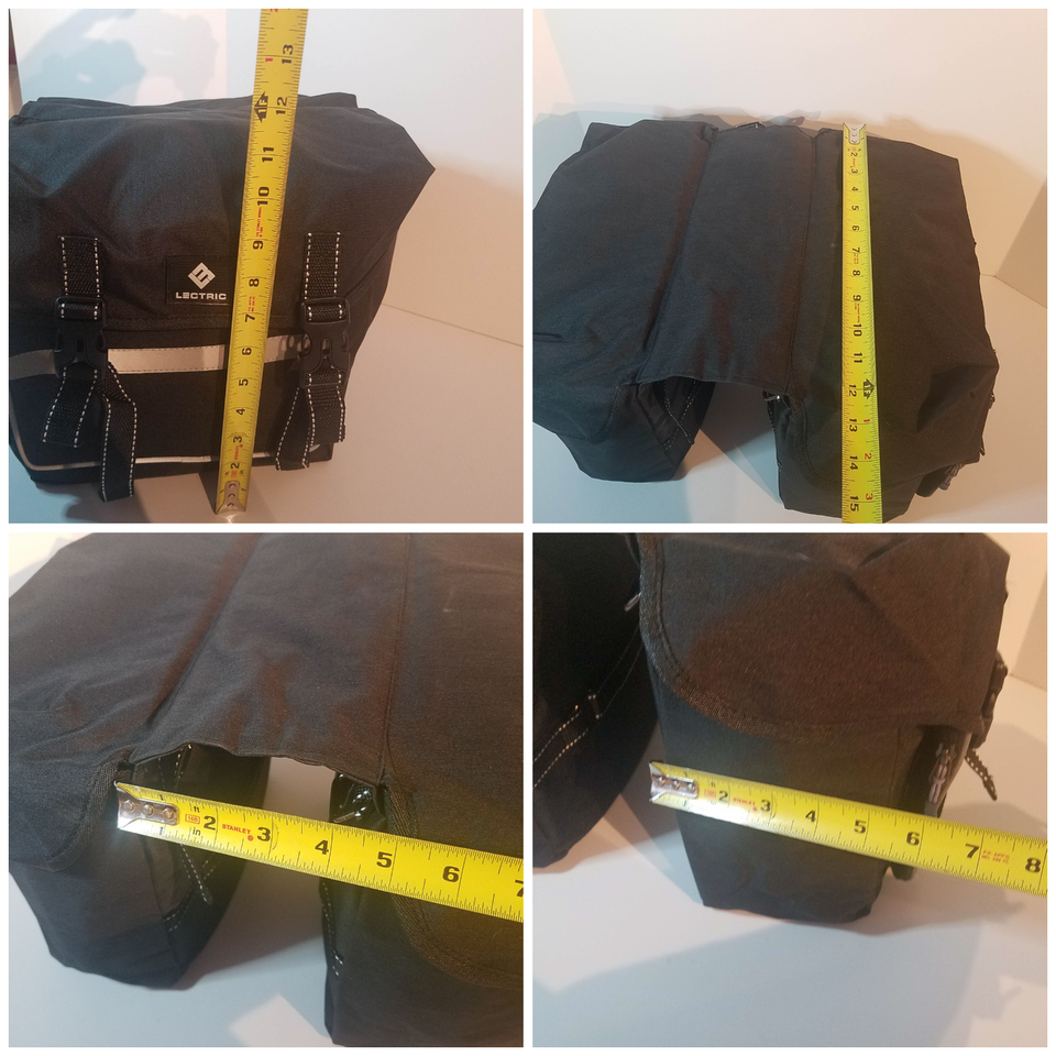 Lectric XP, Water Resistant, Pannier Bike Bag for Bicycle E-Bike, Black ...