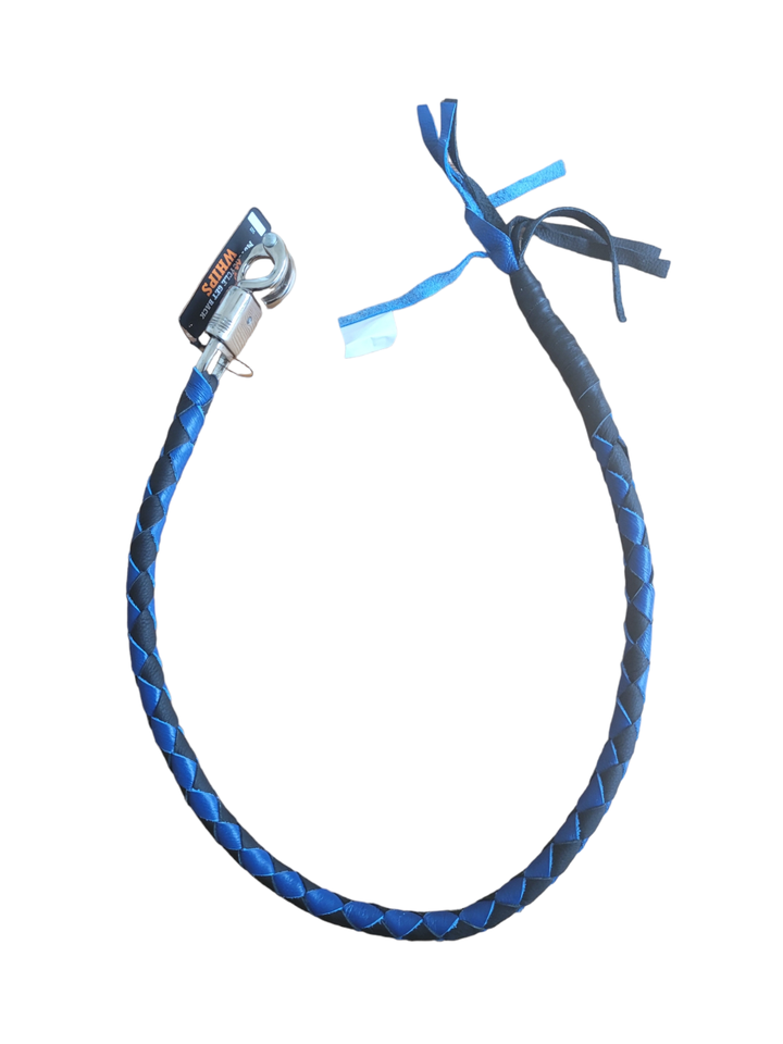 Genuine Leather Motorcycle 42" Get Back Whip for Handlebar Fringed ...