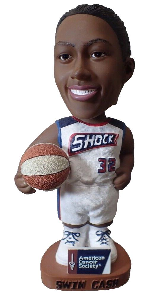 VTG Detroit Shock Basketball Swin Cash American Cancer Society WNBA ...