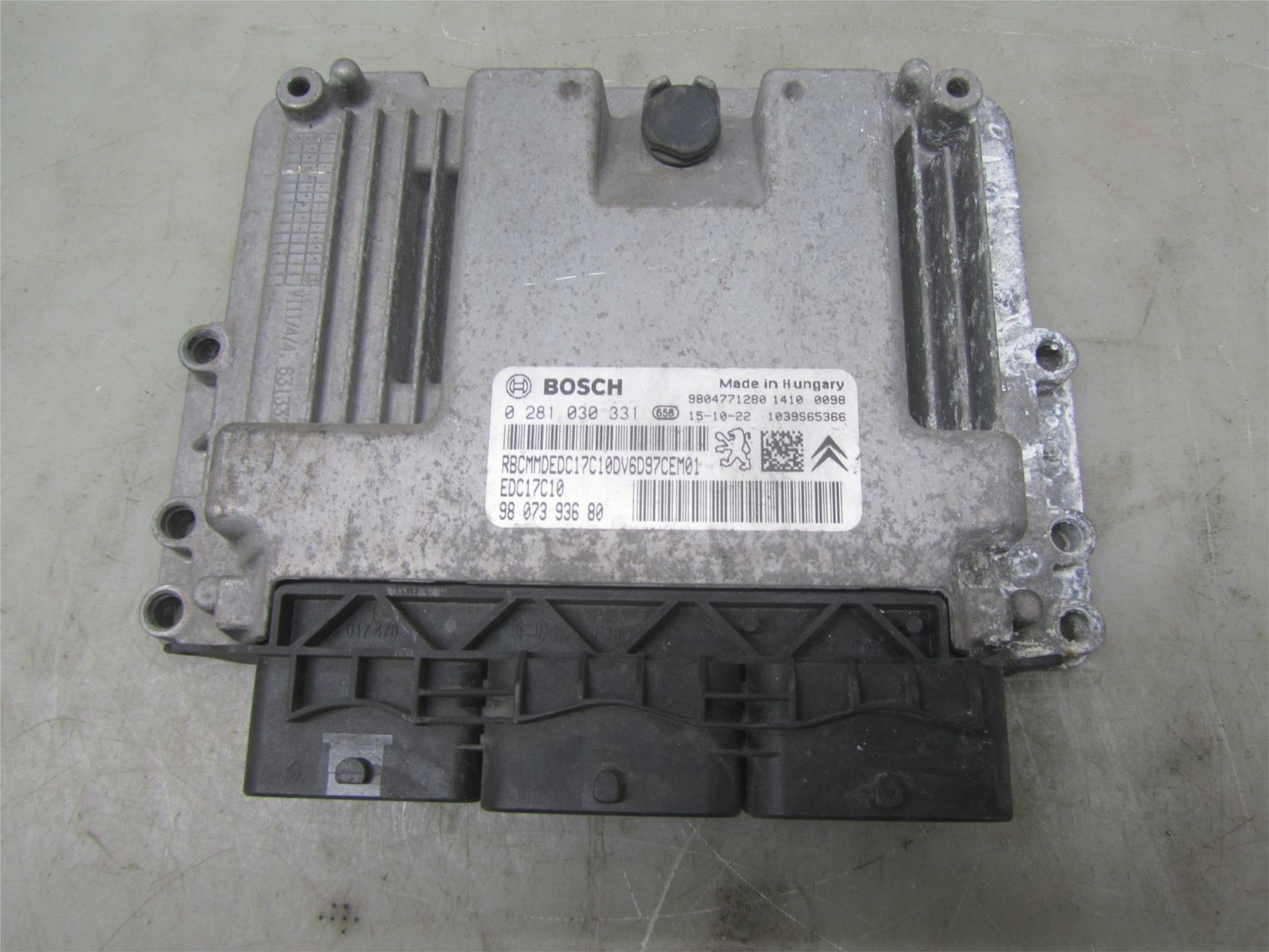 BOSCH 0 281 030 331 DIESEL ELECTRONIC CONTROL MODULE 98 073 936 80, ECM ...