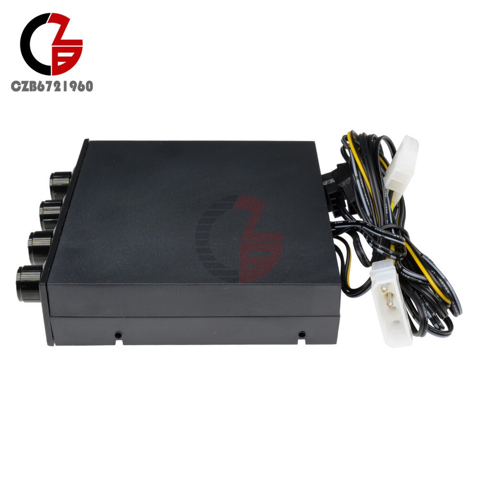 4 Channel Fan Speed Control Controller LED Cooling Front Panel For 3.5 ...