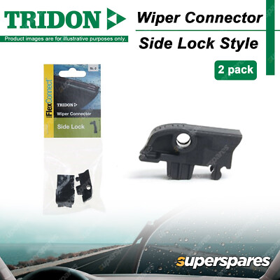 2 Pieces of Tridon FlexConnect Wiper Blade Connector Side Lock Style SL ...