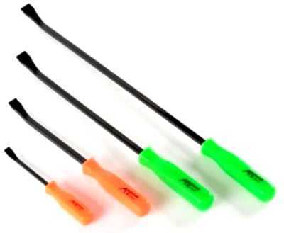 4 pc Pry Bar Set Crow Bar Lever Long 8" 12" 17-1/2" 24" Mechanic Hand ...