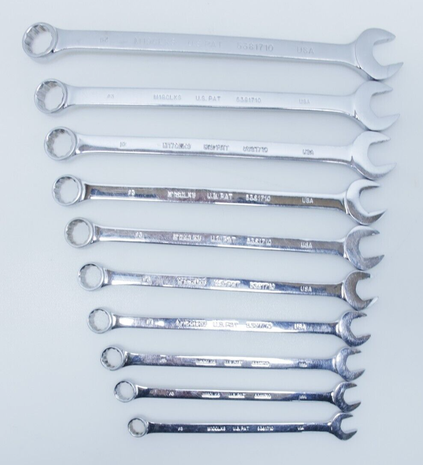 Mac Tools Metric Knuckle Saver Combination Wrench 10 Piece Set 10mm ...