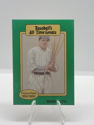 Babe Ruth 1987 Hygrade Baseball's All-Time Greats Yankees Baseball Card ...