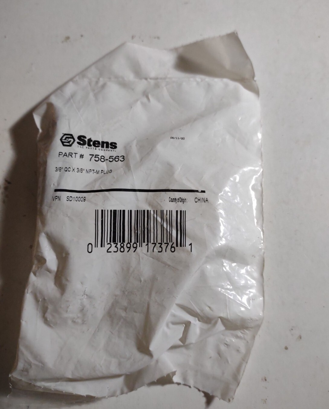 New Stens 758-563 3/8" Quick Disconnector Plug 4000PSI PP Washer Air ...