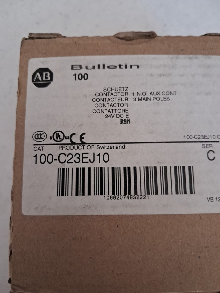 Allen-Bradley 100-C23EJ10 Contactor, 24v DC Coil | eBay
