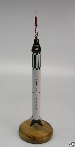 Mercury Redstone 3 Rocket Desktop Wood Model Regular New Free Shipping ...