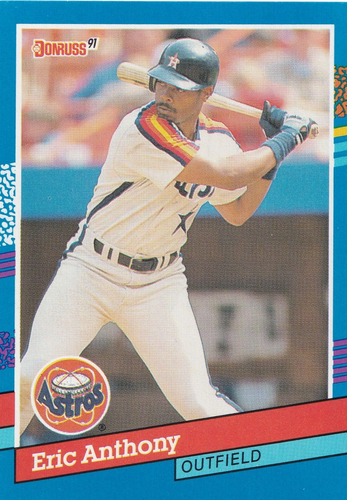 1991 Donruss #333 Eric Anthony MLB Houston Astros + (Yes 3 Free Mystery ...