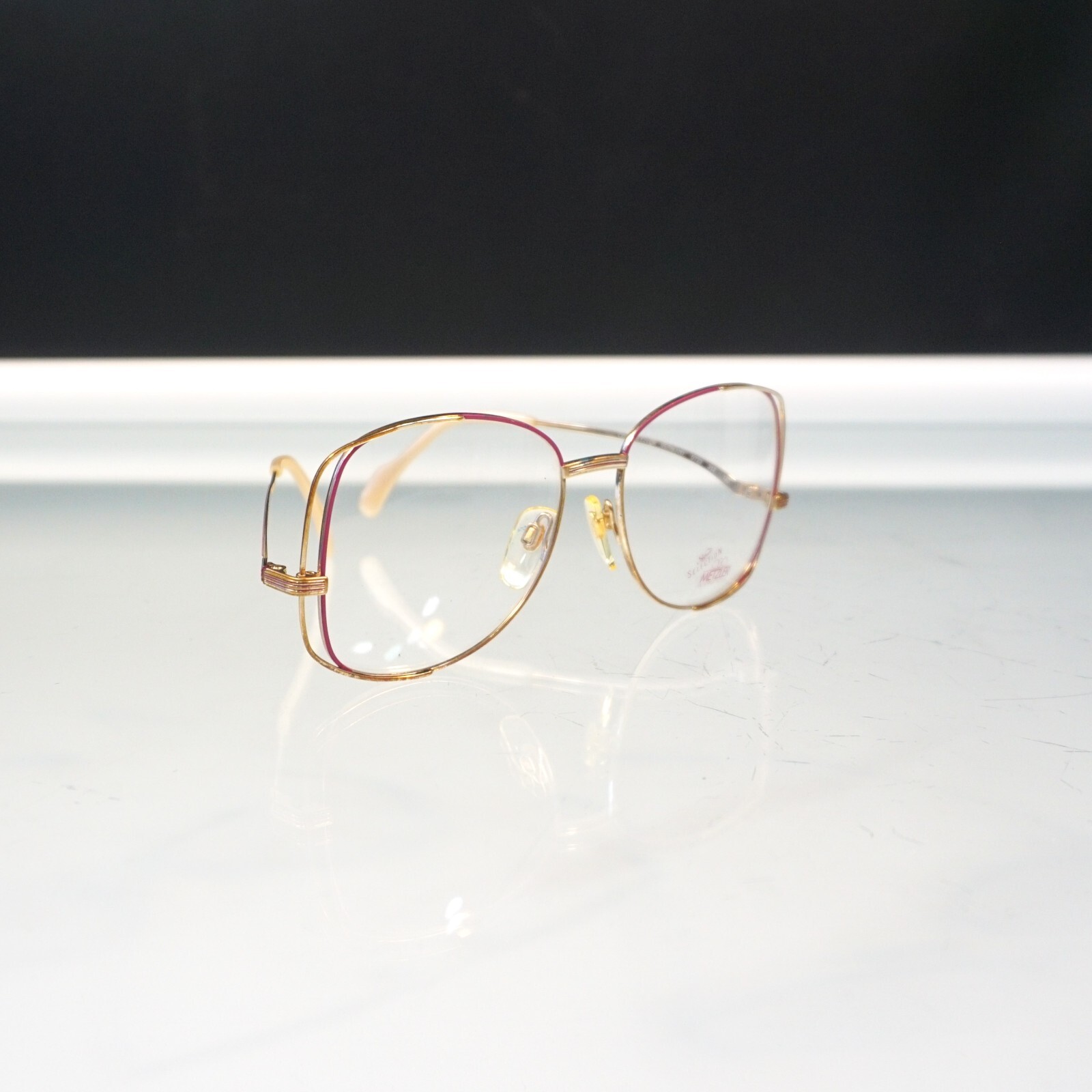 Metzler Germany Signee Eyeglasses Frames Pink Gold Vi… - Gem