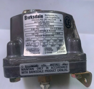 Pressure - Barksdale Control
