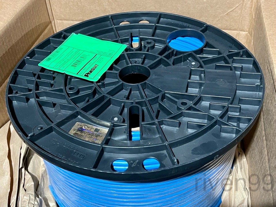 Panduit TX6A Cat6A UTP Solid Copper Ethernet Cable, 23AWG, 1000ft Spool ...