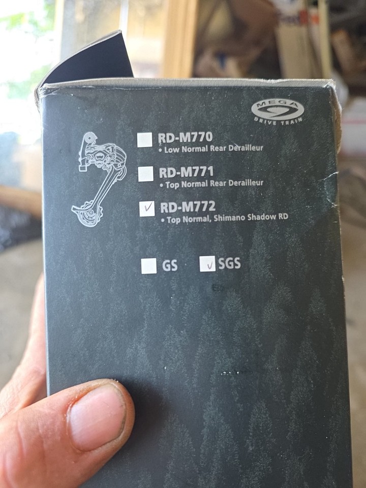 Shimano XT Rear Derailleur RD-M772 SGS 9 Speed | eBay