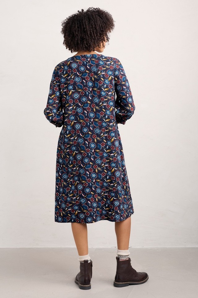 Seasalt Women's Tall Sea Call A-line Dress Floral Pattern Maritime ...