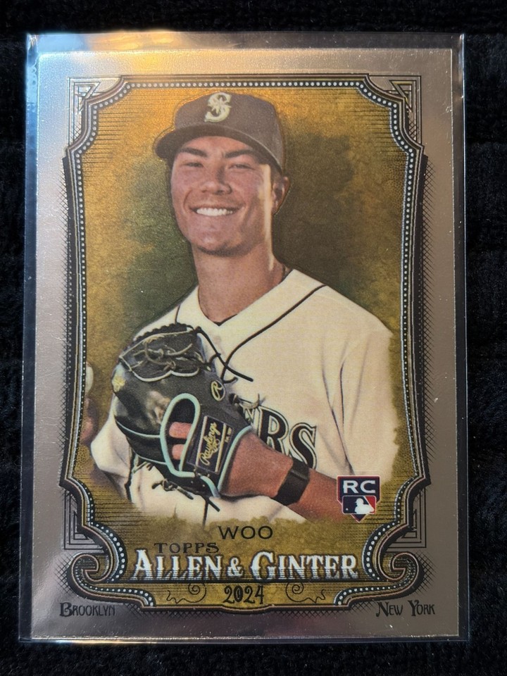 2024 Topps Allen & Ginter Bryan Woo #78 RC Baseball Card Mariners ...
