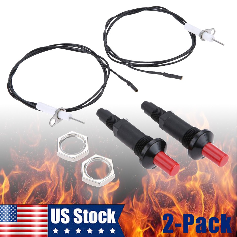 2-pack Universal Piezo Spark Igniter Push Button Gas Fireplace Grill ...