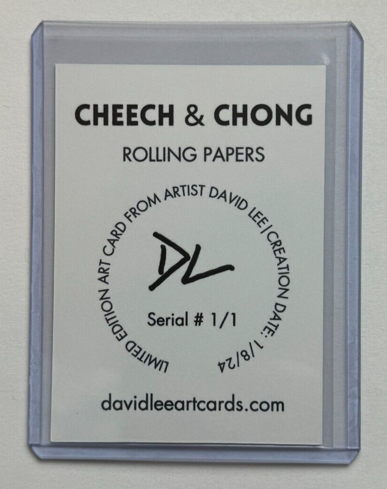 Cheech & Chong Rolling Papers Limited Artist Signed Refractor Trading ...