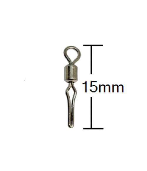 20 Drop Shot Swivels w/Line Grip Clip Size 7 Rolling Swivel 40Lb Test ...