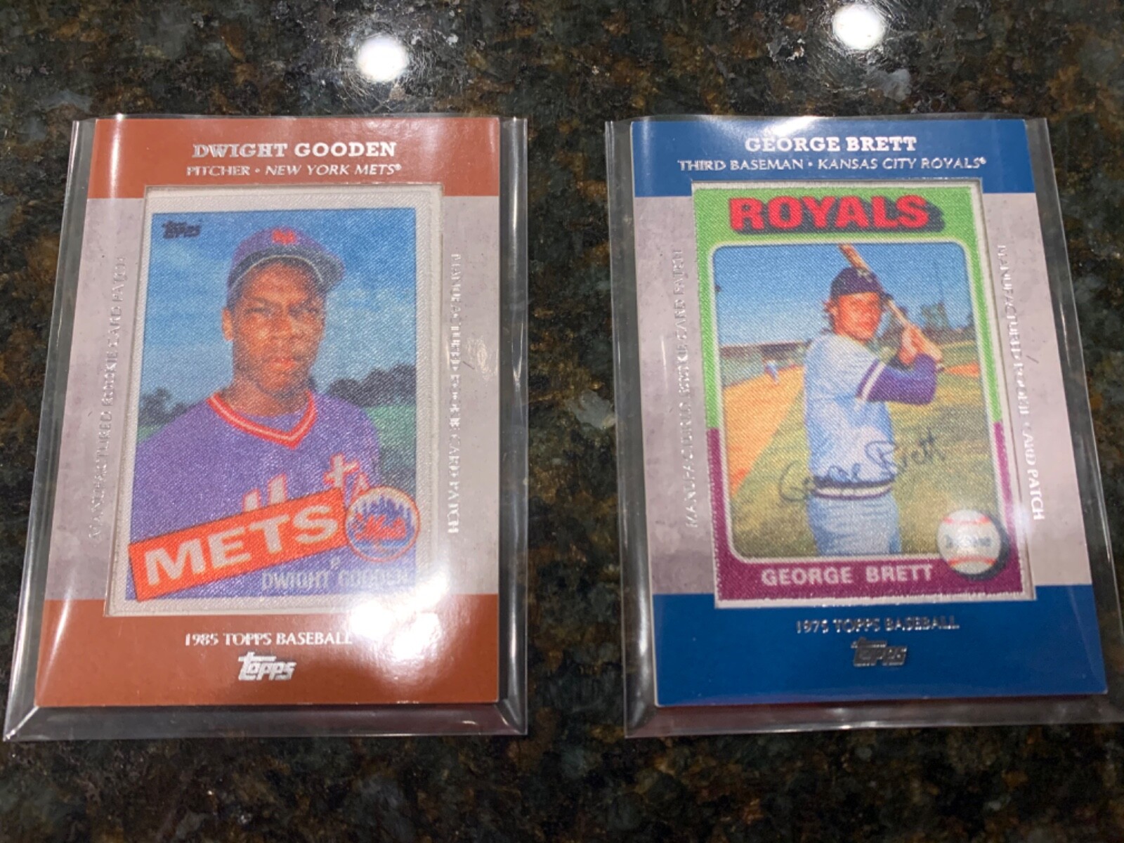 (7)2013 TOPPS COMMEMORATIVE RC PATCHES BRETT,BOGGS,FIELDER,CANO,SPAHN ...