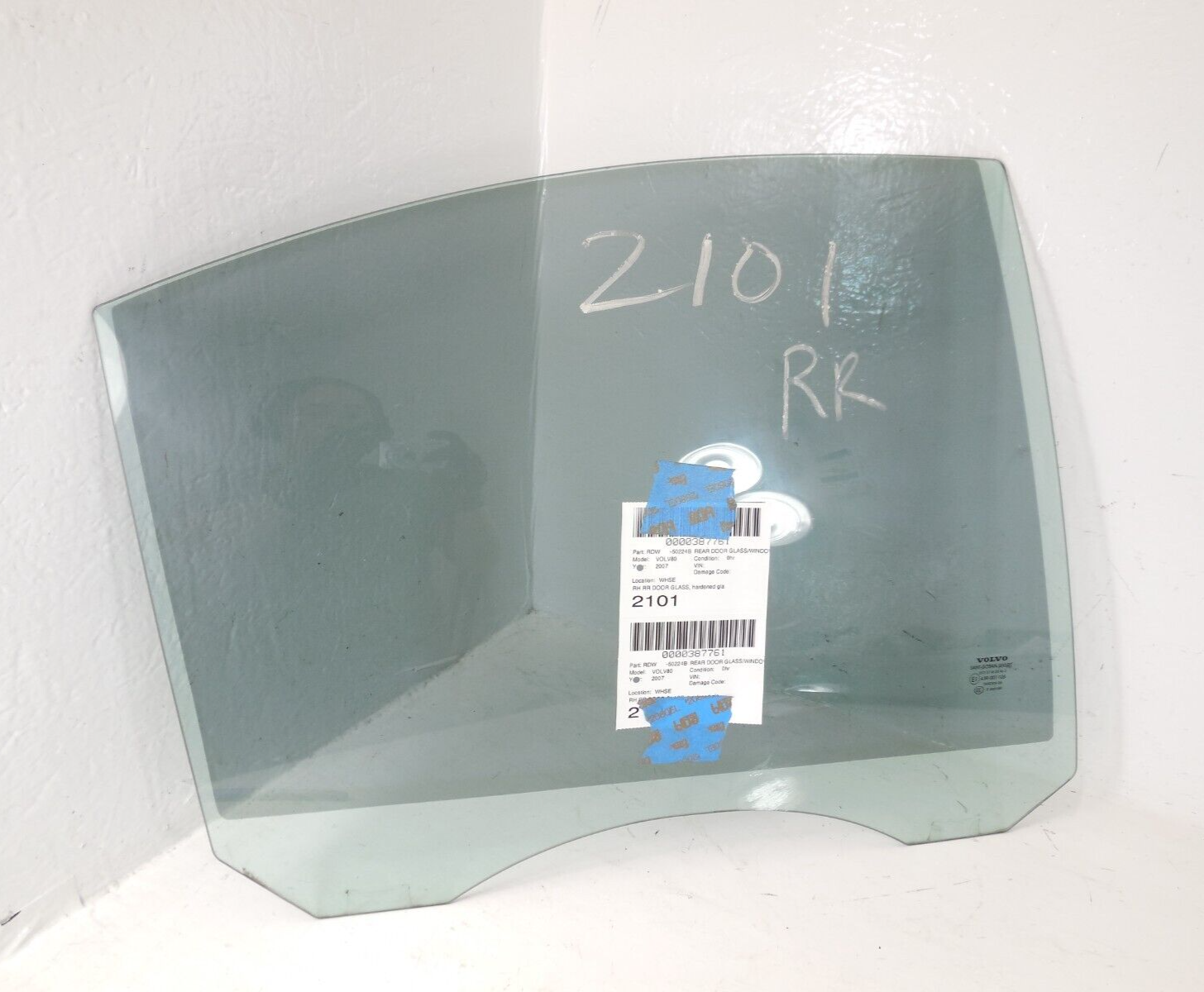 Volvo S80 Rear Door Window Glass Passenger Right RH Hardened OEM 2007 ...