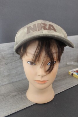 NRA Camo Hat Beige Ball Cap Adjustable Slide | eBay