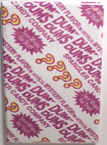 Dum Dums Mystery Vintage Candy Wrapper 2"x3" Fridge or Locker MAGNET ...