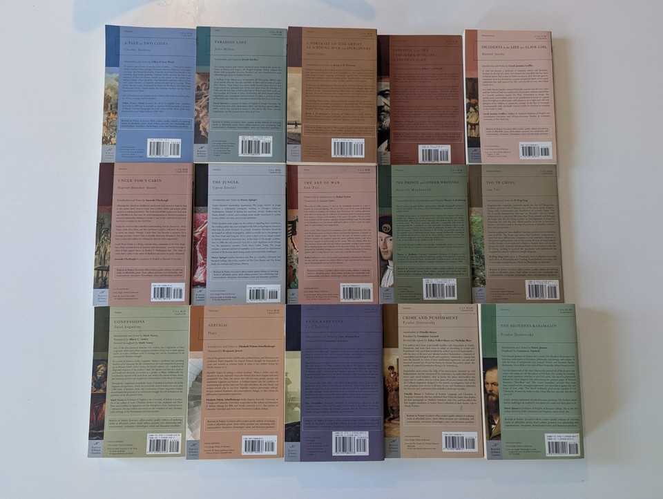 Lot of 15 Barnes & Noble Classics Literature Paperback Books Various ...