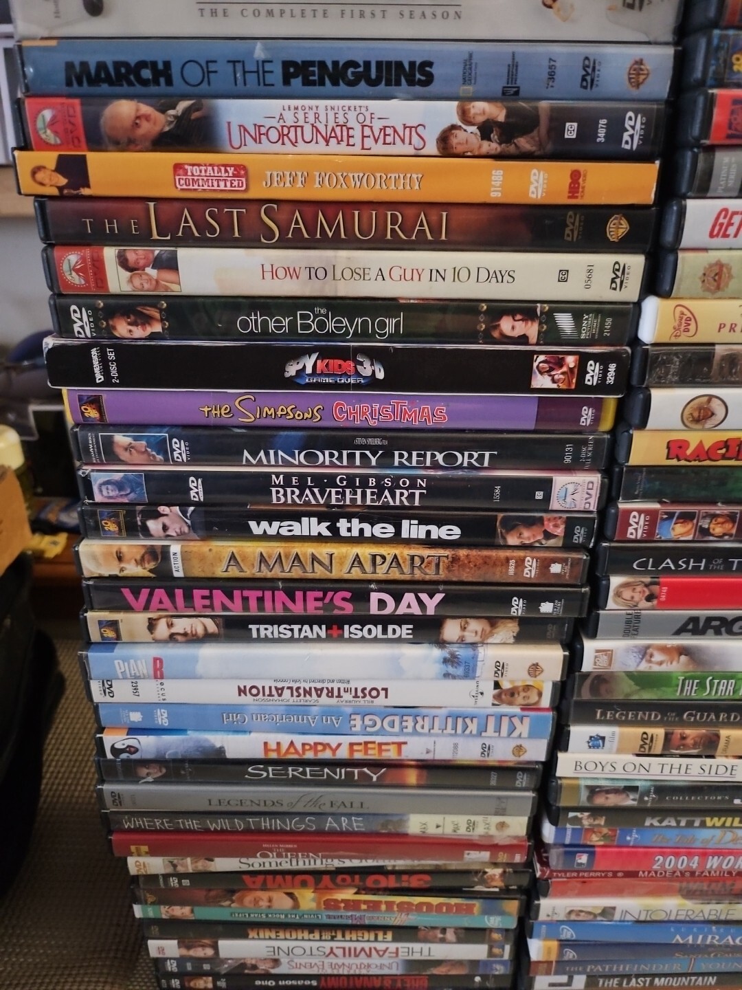 Lot of 136 vintage Estate Sale DVD collection Classic dvds! MOVIES Trl8 ...